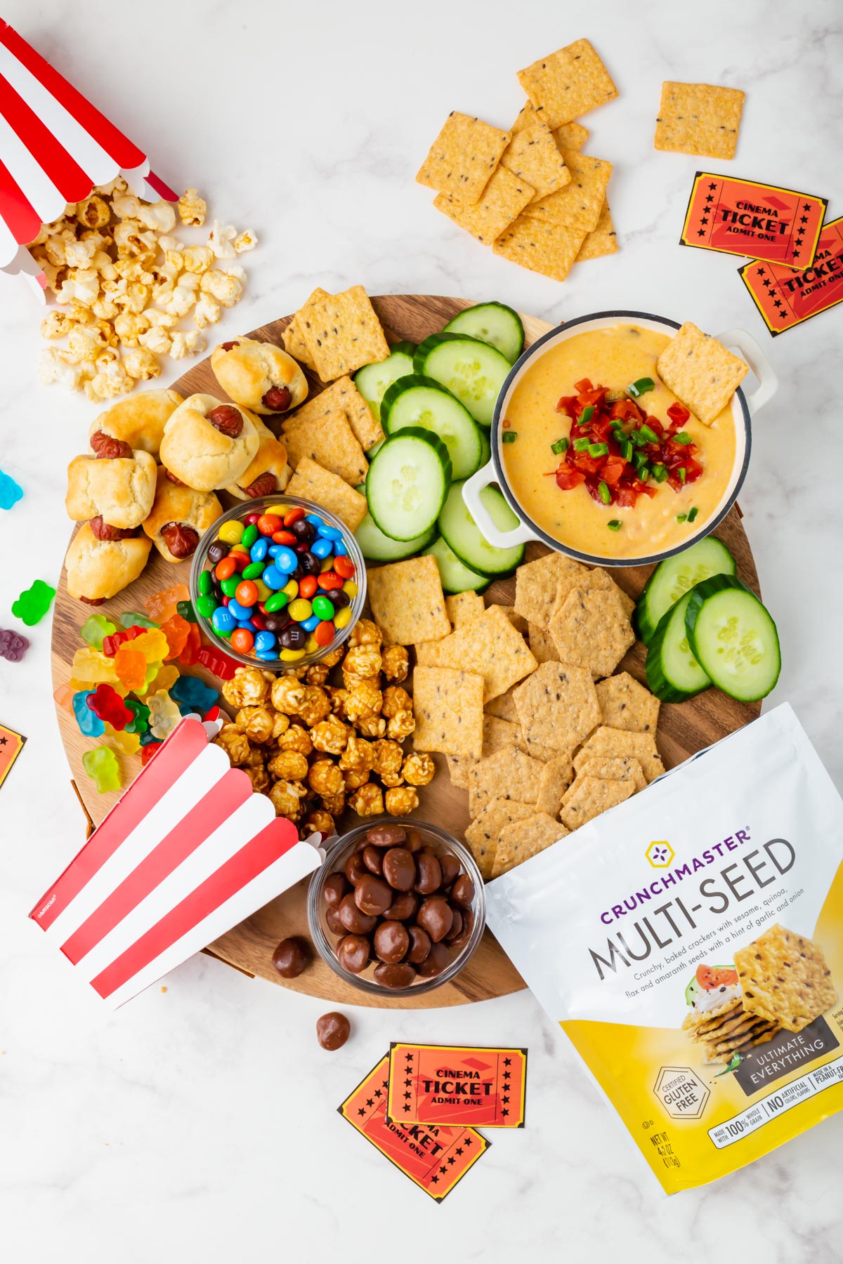 Gluten-Free Queso + Movie Night Snack Board Good For You Gluten Free