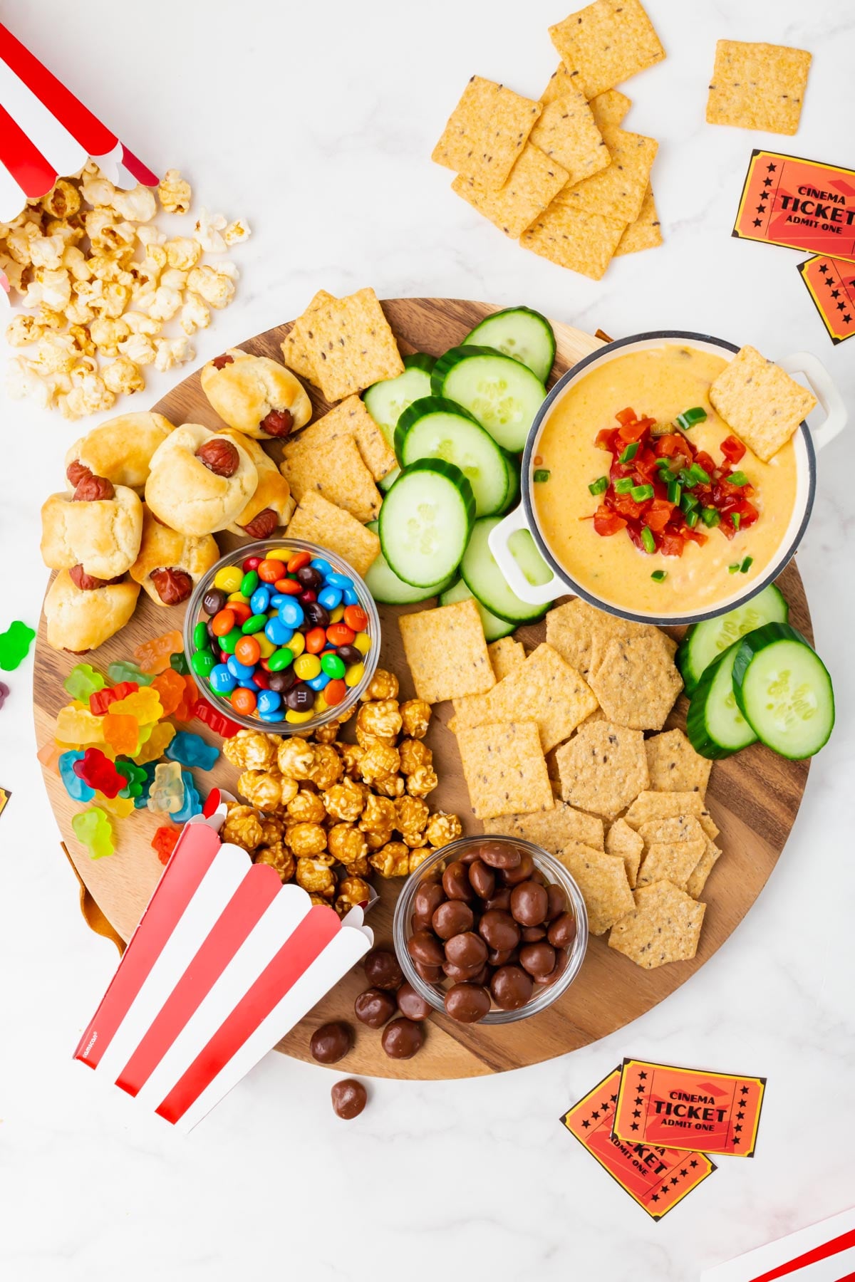 Gluten-Free Queso + Movie Night Snack Board Good For You Gluten Free